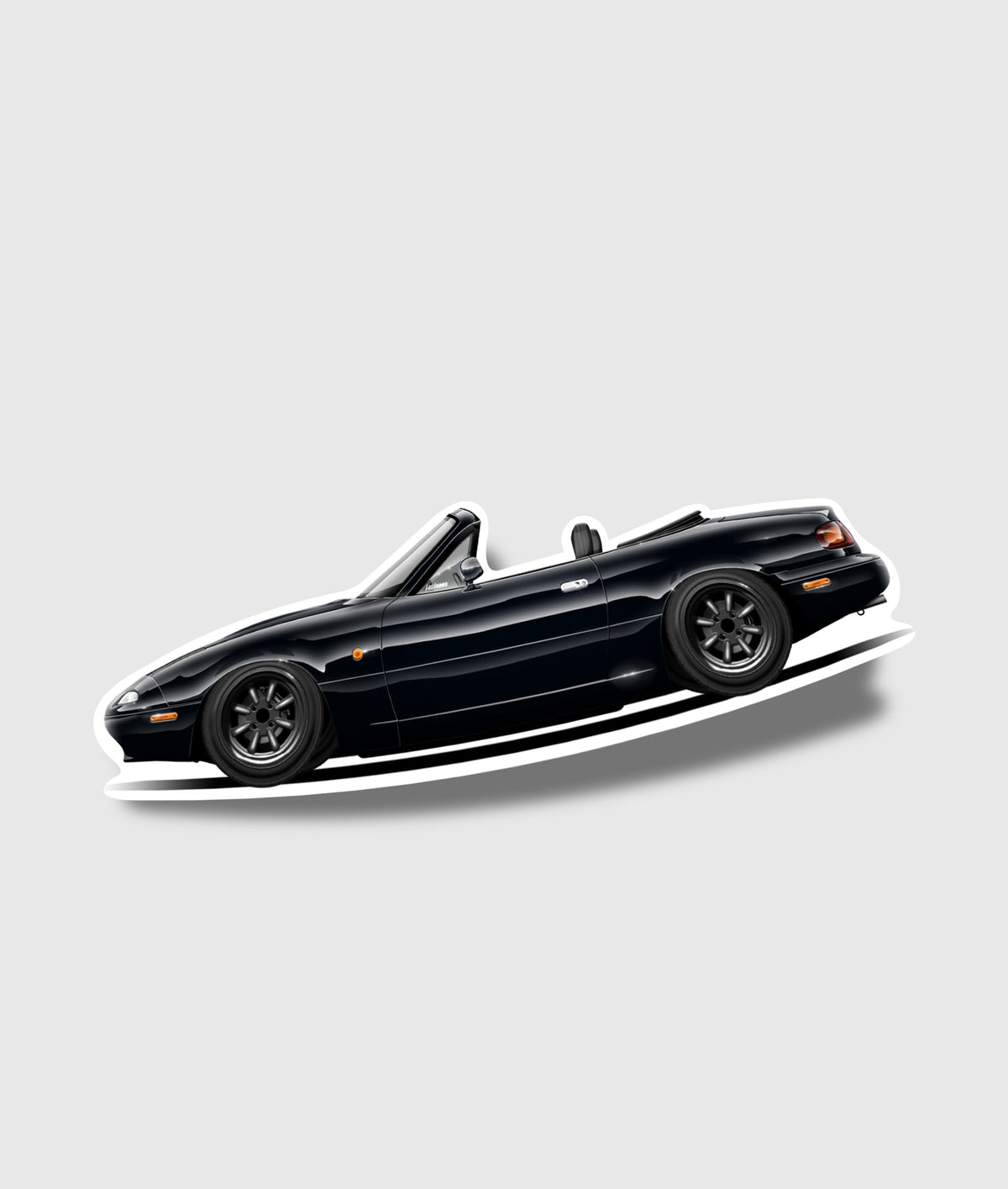 Mazda MX5 Sticker - Black - Hardtuned