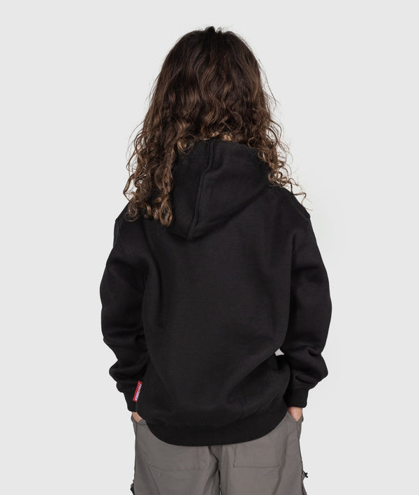 Kids Essential Hoodie - Black - Hardtuned