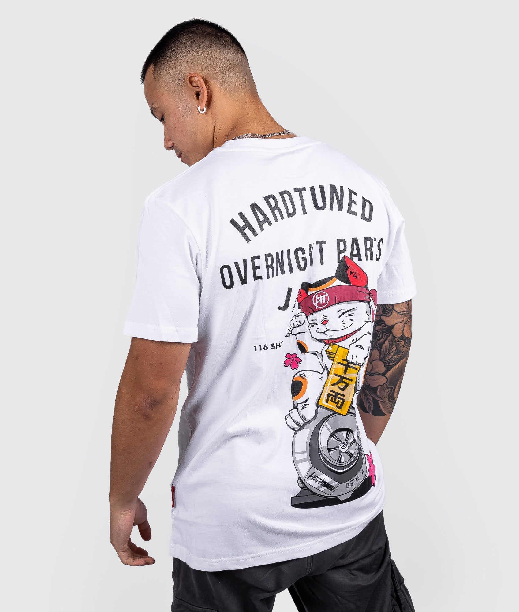 Oversized Overnight Parts Kitty Tee - Hardtuned